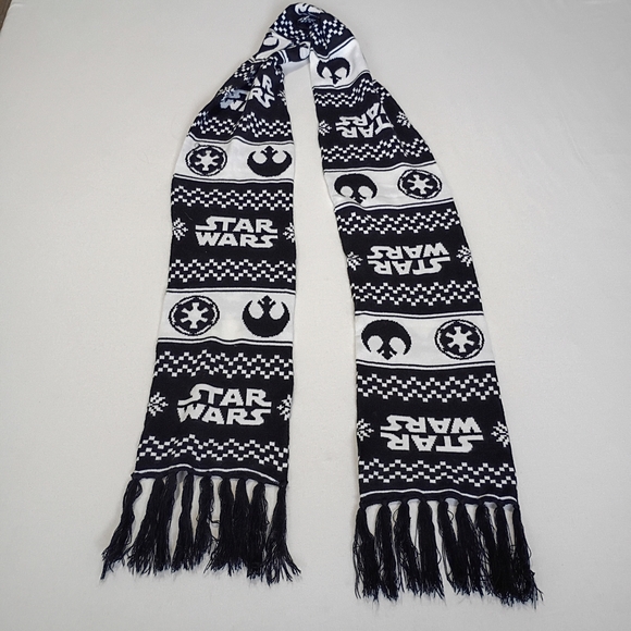 Star Wars | Accessories | Star Wars Black And White Long Scarf With ...